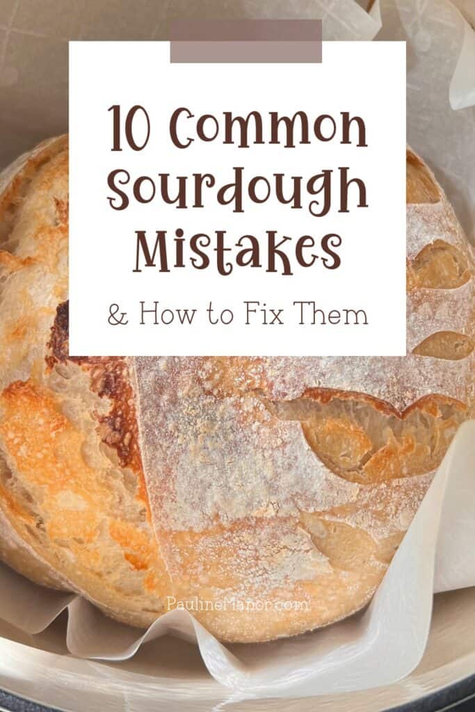 10 Common Sourdough Mistakes & How to Fix Them - Pauline Manor